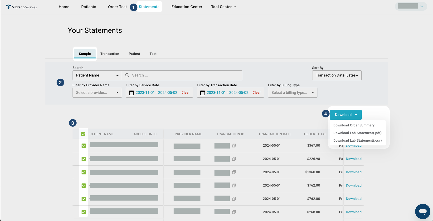 How to download patient statements – Vibrant Wellness