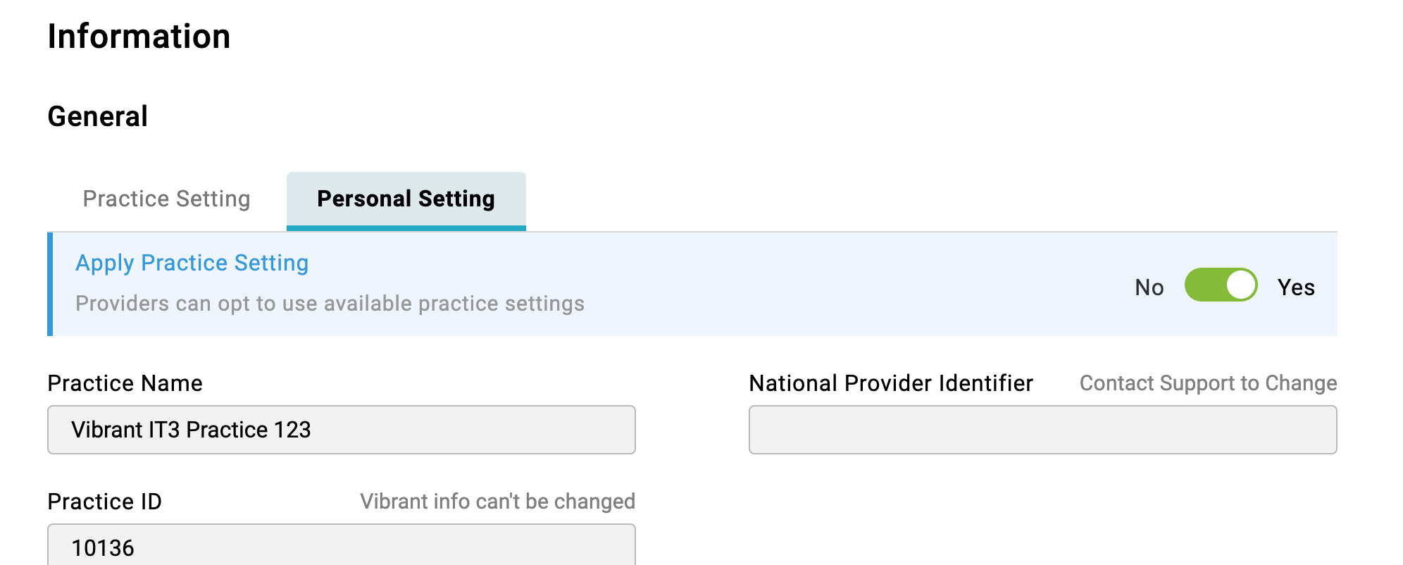 How do I manage Practice Settings? – Vibrant Wellness