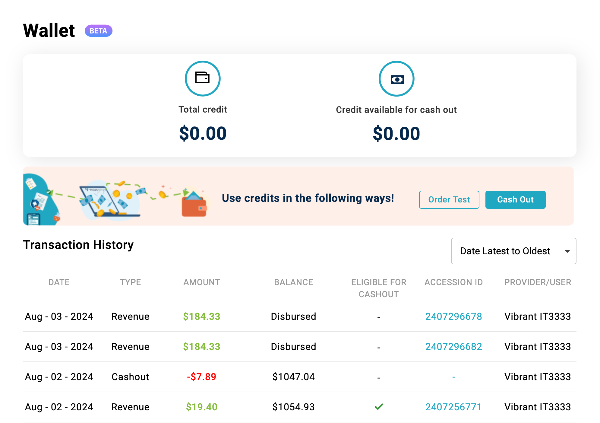 What are the Wallet Transaction Statuses? – Vibrant Wellness